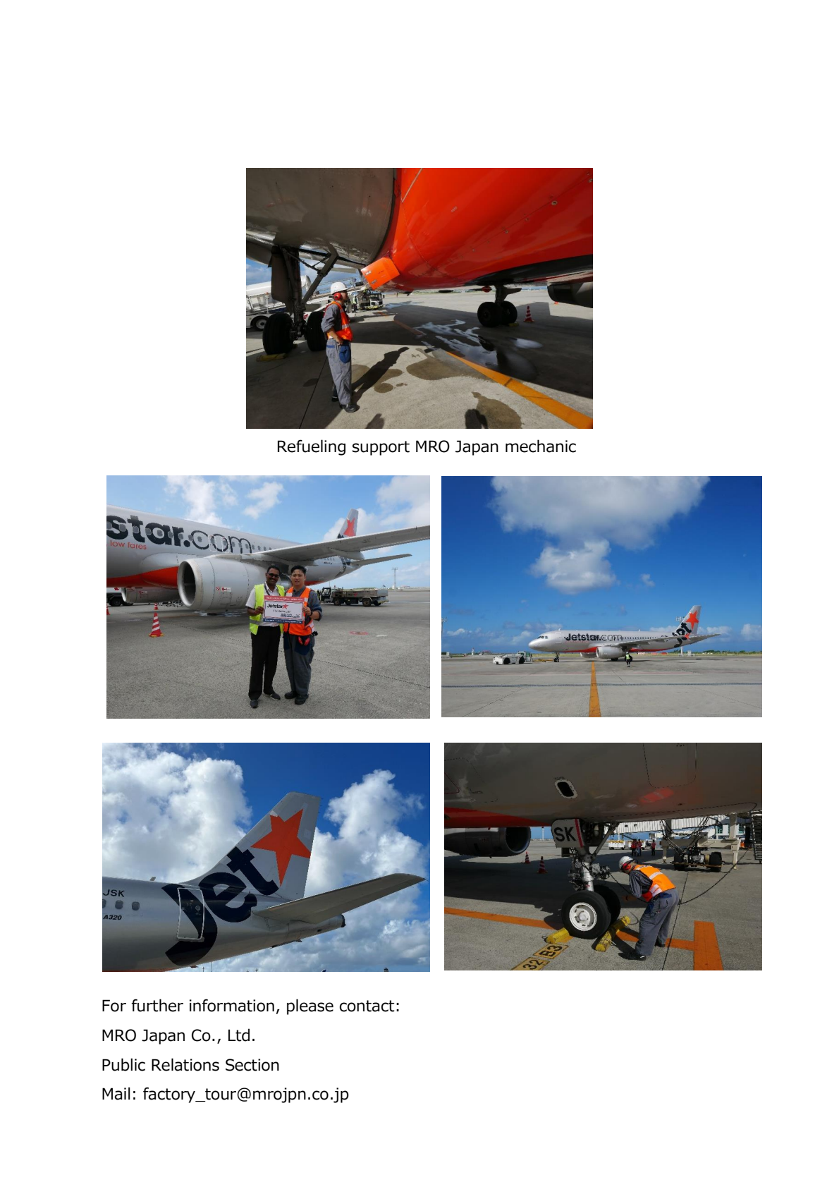 MRO Japan is selected by Jetstar Asia Airways to perform line ...